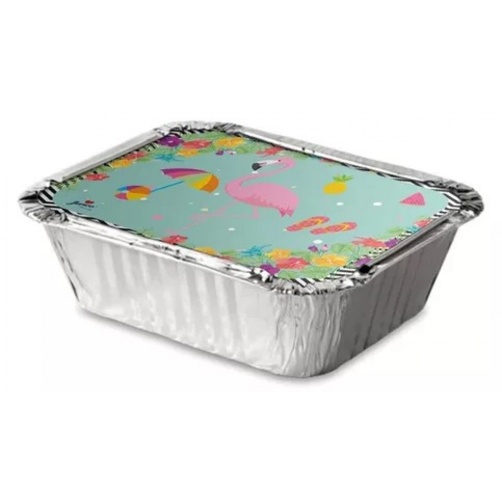 Tampinha de Marmita Tropical c/8 Junco - Temas Infantis - Felix Fantasias