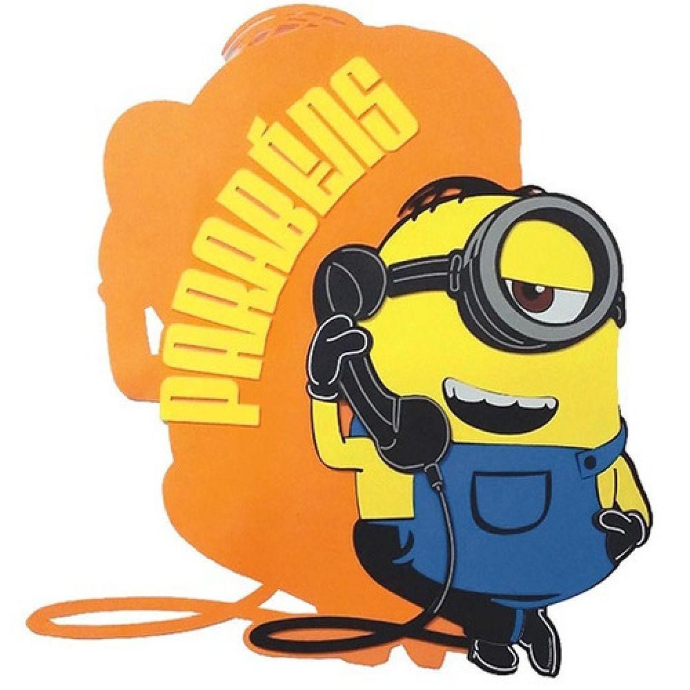 Painel Parabéns Minions Grintoy - Painéis E.V.A - Felix Fantasias