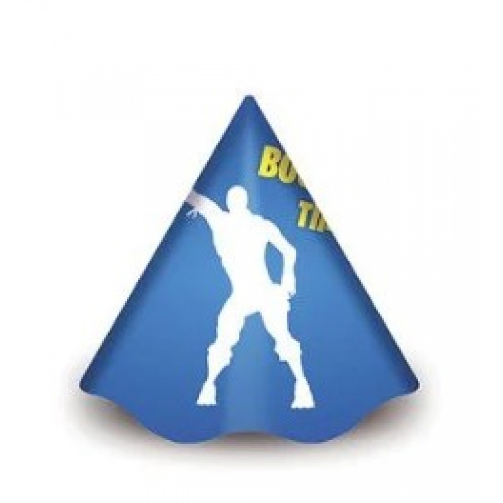 Chapéu Cone Battle Royale c/8 Junco - Temas Infantis - Felix Fantasias